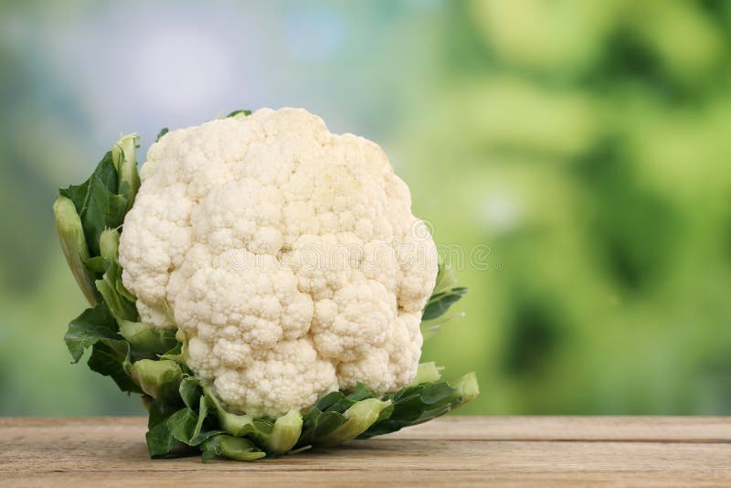 Cauliflower in Summer with Copyspace Stock Photo - Image of copyspace ...
