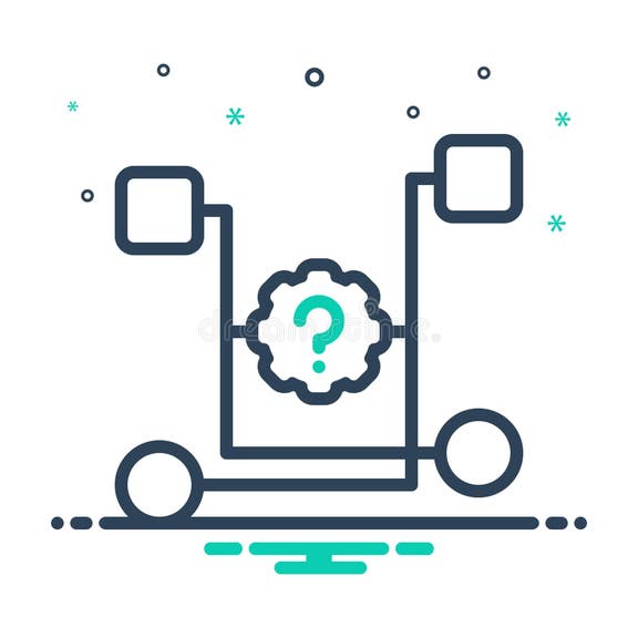 Mix Icon for Cause, Reason and Setting Stock Vector - Illustration of ...