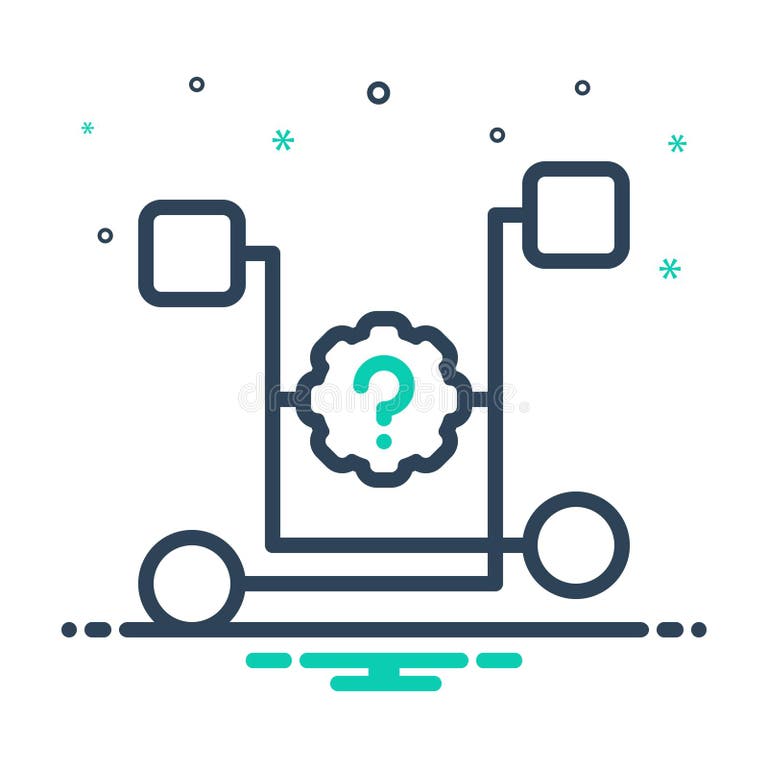 Mix Icon for Cause, Reason and Setting Stock Vector - Illustration of ...