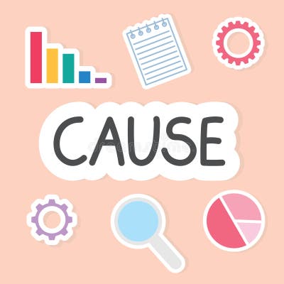 Cause word concept stock vector. Illustration of gear - 196417280