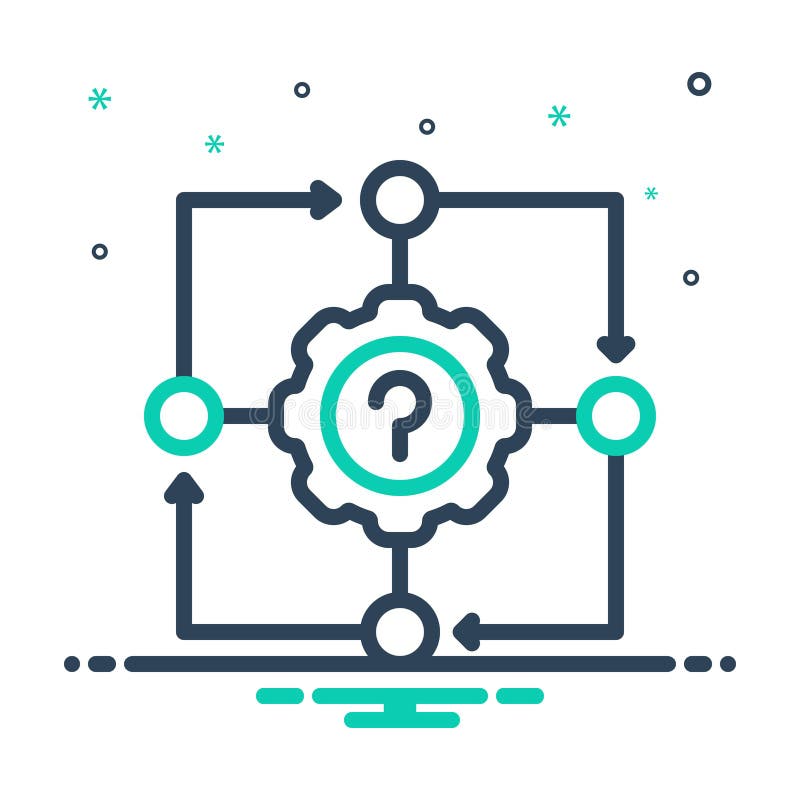 Mix Icon for Causes, Reason and Connected Stock Vector - Illustration ...