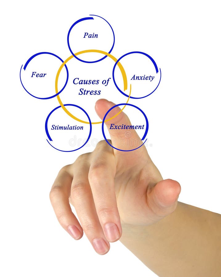 Causes of stress stock photo. Image of person, vertical - 85628146