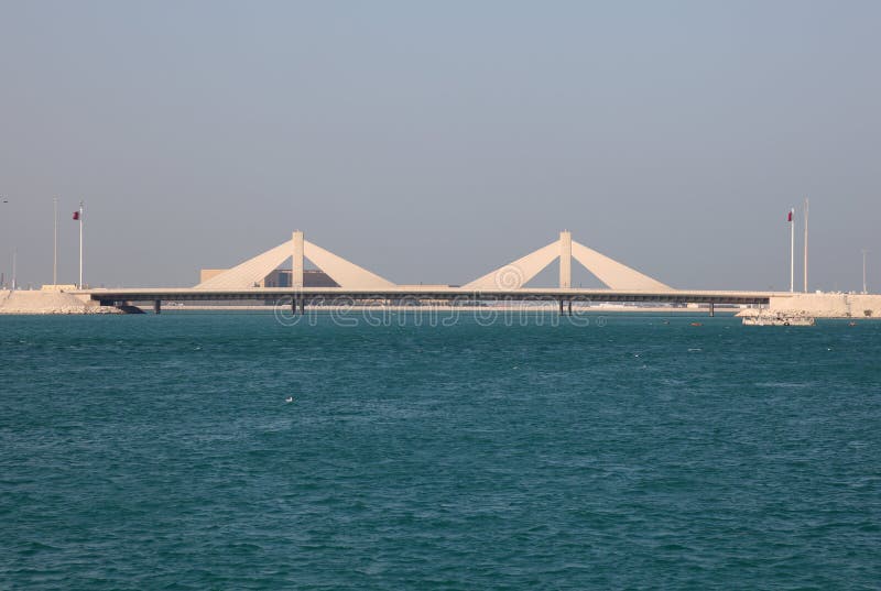 Causeway Bridge in Bahrain stock photo. Image of arabia - 36536086