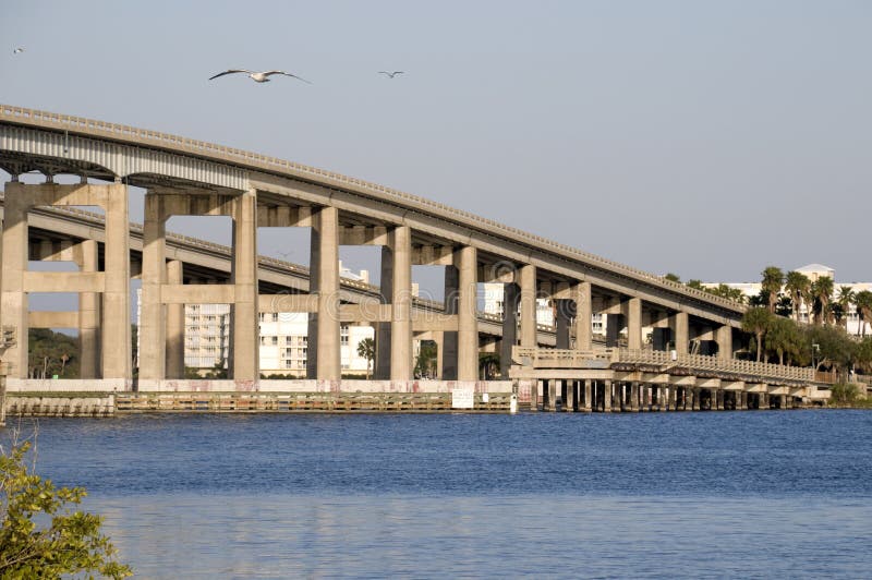 Causeway in Cocoa, Florida stock photo. Image of road - 13282110