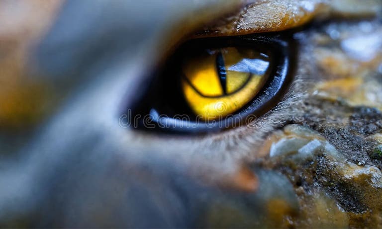 Caustic through cat s eye stock illustration. Illustration of face ...