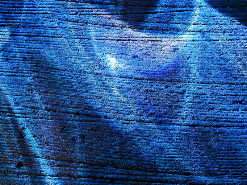 Blue Caustic Light Reflecting on Concrete Surface Stock Image - Image ...