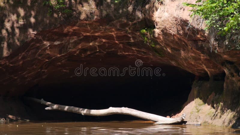 Caustic Light Reflections on Sandstone Cliffs Stock Footage - Video of ...