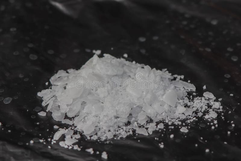Caustic Soda Flake,sodium Hydroxide Flake Stock Image - Image of making ...