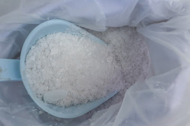 Caustic Soda Flake for Industrial Stock Photo - Image of handmade ...