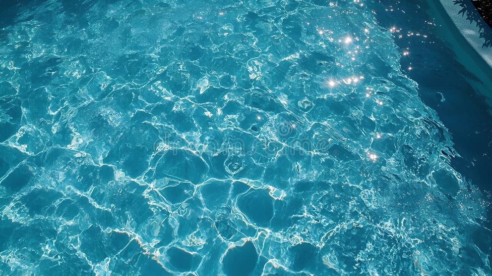 Caustic Water Background with Light Reflections. Stock Image - Image of ...