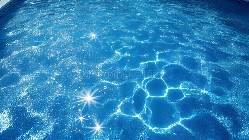 Caustic Water Background with Light Reflections. Stock Photo - Image of ...