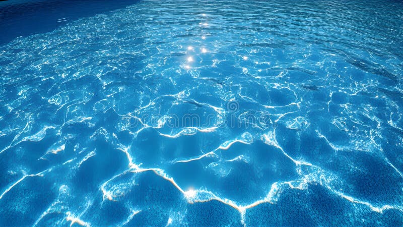 Caustic Water Background with Light Reflections. Stock Image - Image of ...