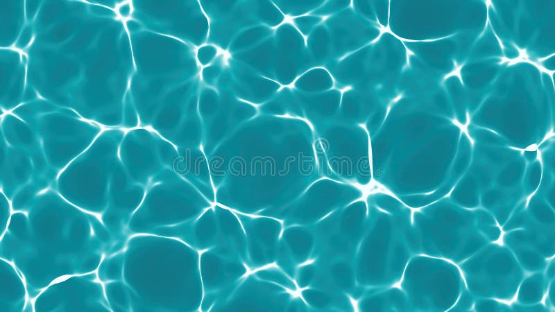 Caustics and Reflected Light on the Water Surface. 3d Rendering of Sea ...