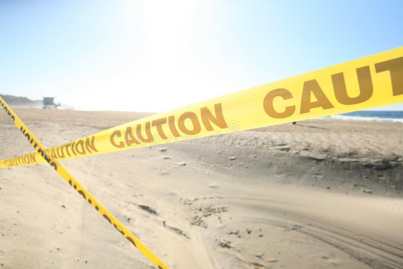 Caution stock photo. Image of dune, prevention, attention - 14676688