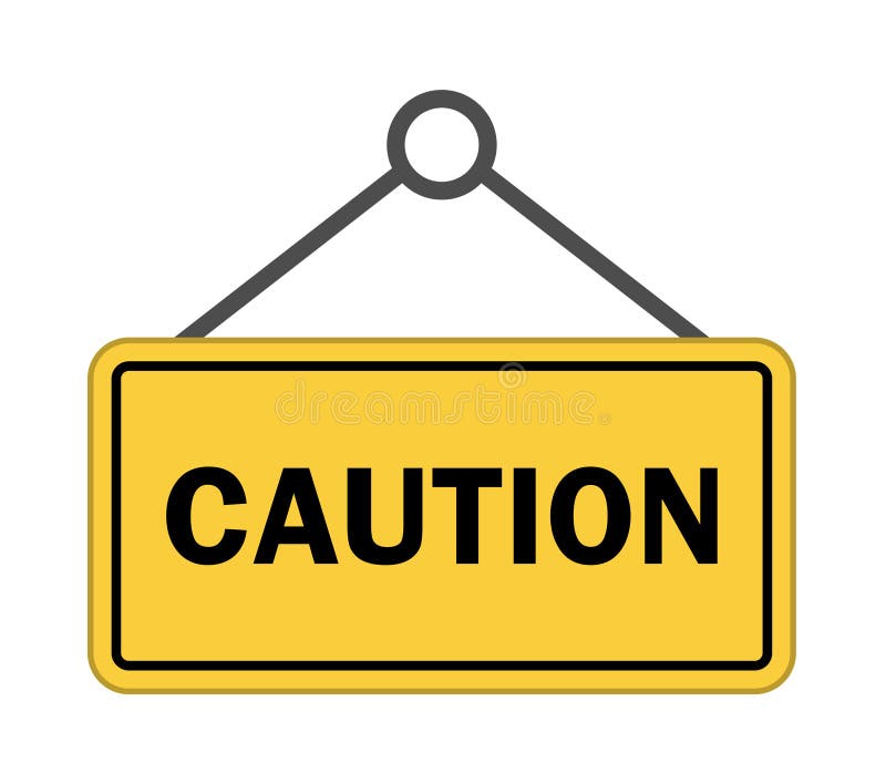 Caution Hanging Stock Illustrations – 889 Caution Hanging Stock ...