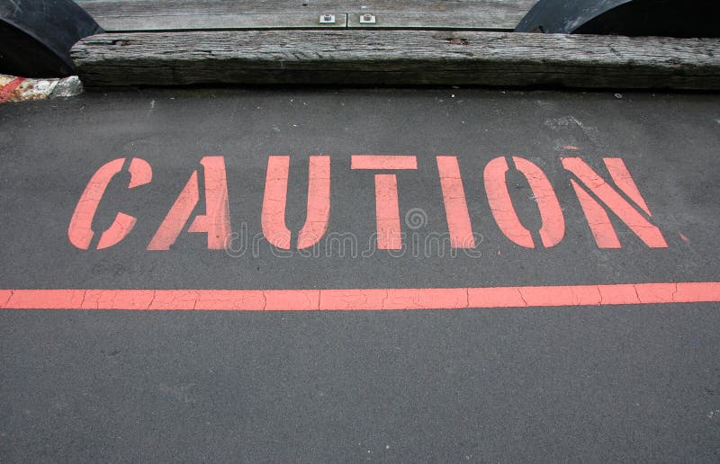 Caution stock photo. Image of bold, caution, road, signage - 5361876