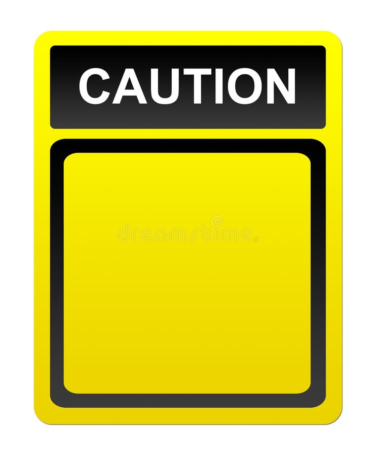 Caution sign stock vector. Illustration of informative - 5805208