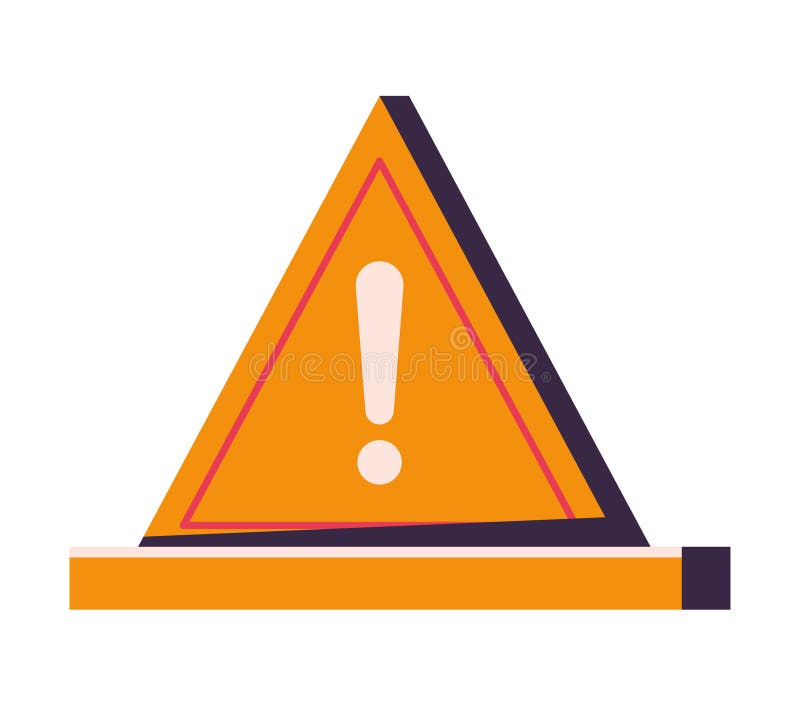 Caution alert sign stock vector. Illustration of vector - 264501964