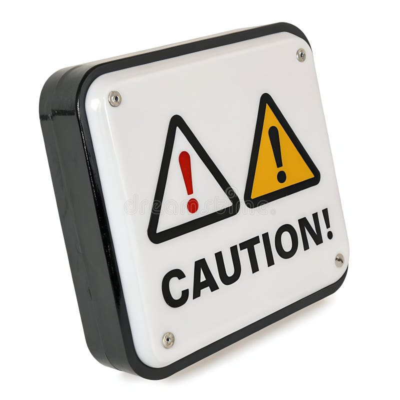 Caution Alert Warning Icon stock illustration. Illustration of ...
