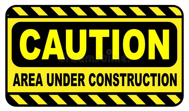 Caution Area Keep Out Sign on White Background Stock Vector - Illustration of caution, notice ...
