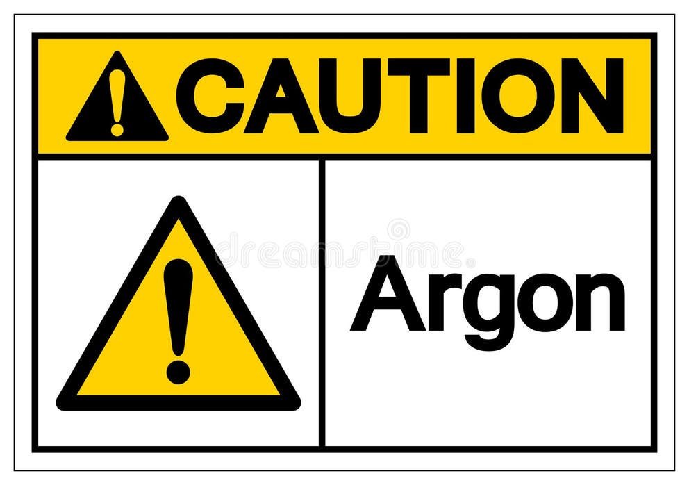 Caution Argon Symbol Sign Stock Illustrations – 140 Caution Argon ...