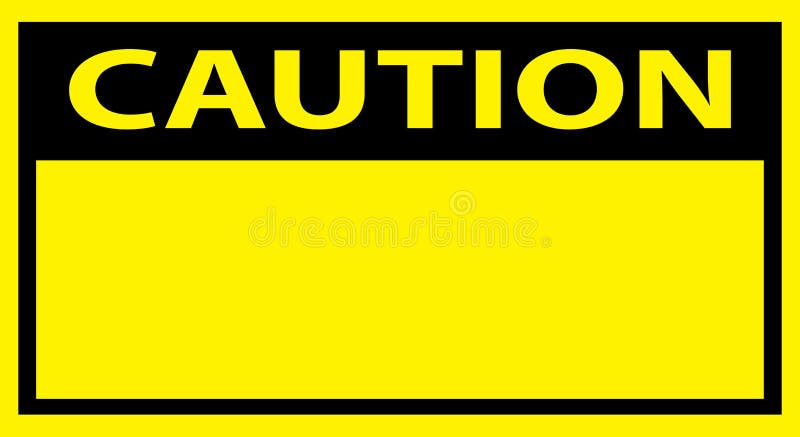 CAUTION ATTENTION PLATE IMAGE YOUR AD Stock Vector - Illustration of ...