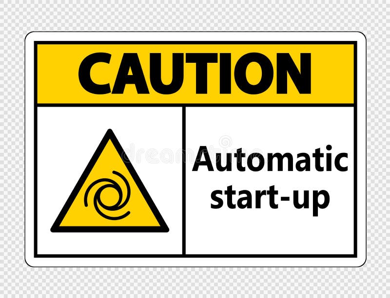 Caution Do Not Start Symbol Sign, Vector Illustration, Isolate on White ...