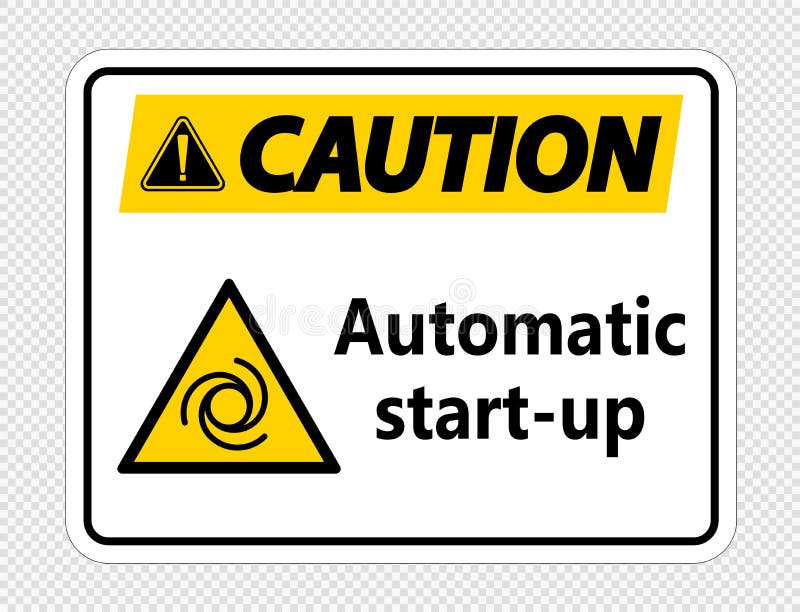 Caution Do Not Start Symbol Sign, Vector Illustration, Isolate on White ...