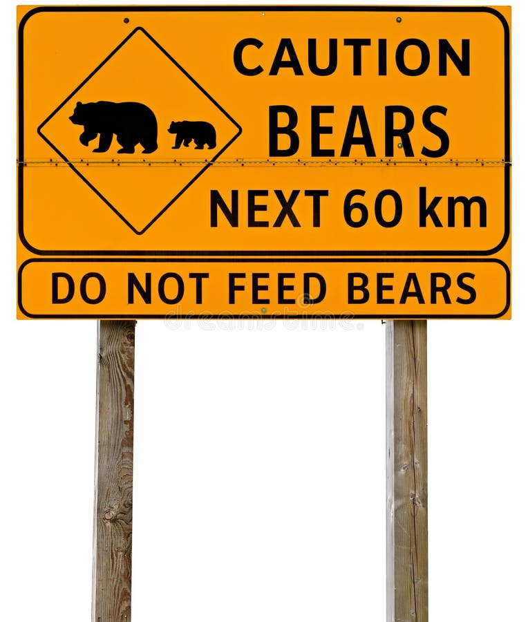 Do Not Feed the Bears stock image. Image of sign, restriction - 4340547