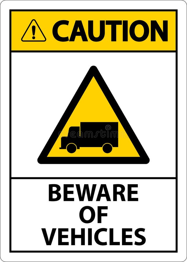 Caution No Vehicles Beyond this Point Symbol Sign ,Vector Illustration ...