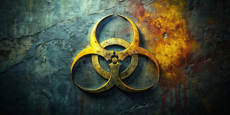 Caution Biohazard Warning Sign Red and White Striped Graphic on a ...