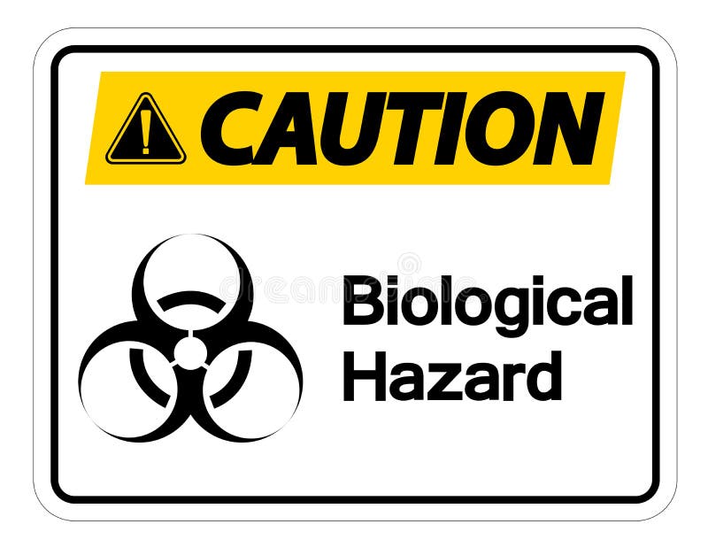 Biological Hazard Symbol Sign Isolate on White Background,Vector ...