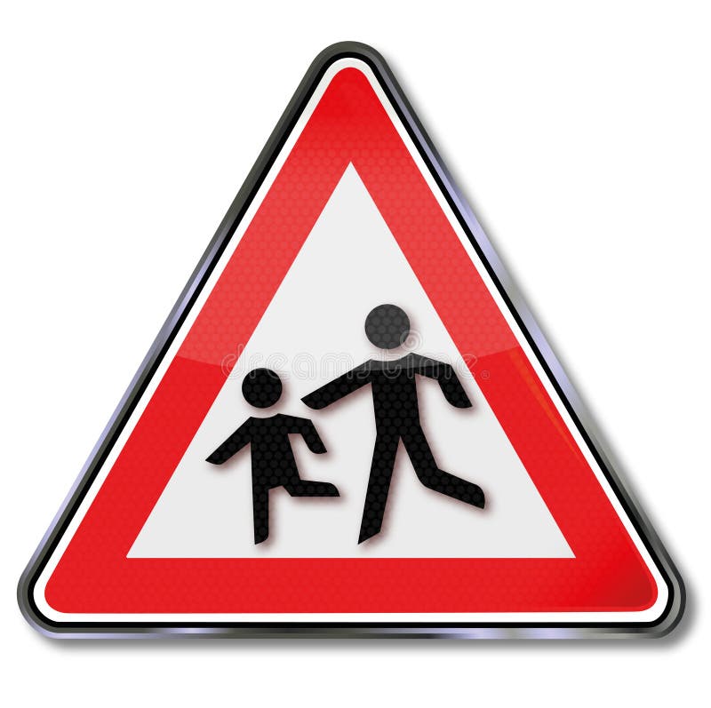 Children at Play Sign Diamond Shaped Stock Photo - Image of warningsign ...