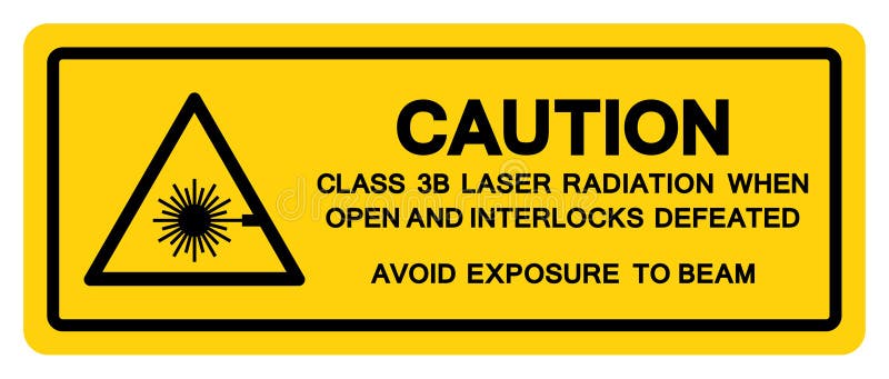 Caution Class 3B Laser Radiation Symbol Sign,Vector Illustration ...