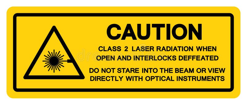 Caution Class 2 Laser Radiation Symbol Sign,Vector Illustration ...