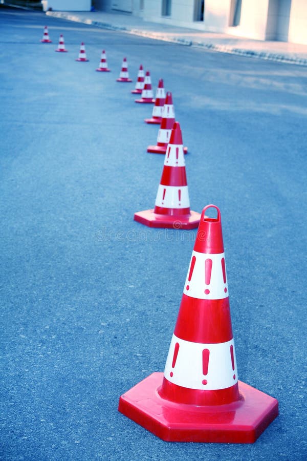 Caution cones stock image. Image of danger, cones, highway - 6672513