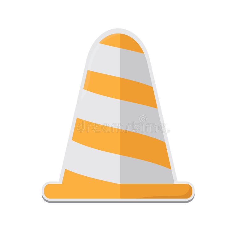 Caution Cone. Vector Illustration Decorative Design Stock Vector ...