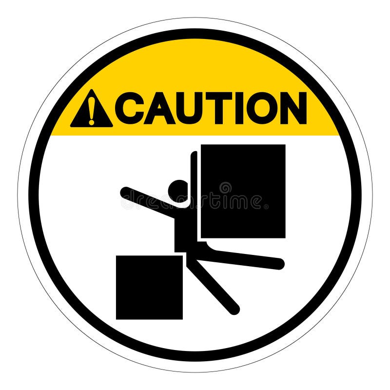 Caution Crush from Equipment Will Injury or Kill Do Symbol Sign, Vector ...