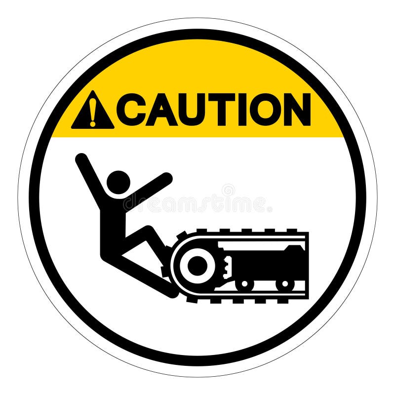 Caution Crush Hazard Symbol Sign, Vector Illustration, Isolate on White ...