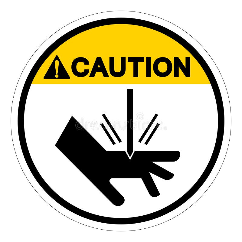 Caution Cut Hazard Hazard Symbol Sign, Vector Illustration, Isolate on ...