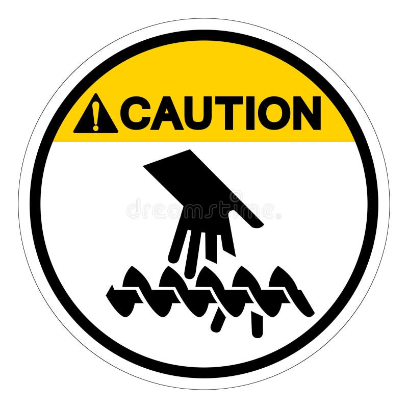 Caution Cutting Hand Hazard Symbol Sign, Vector Illustration, Isolate ...