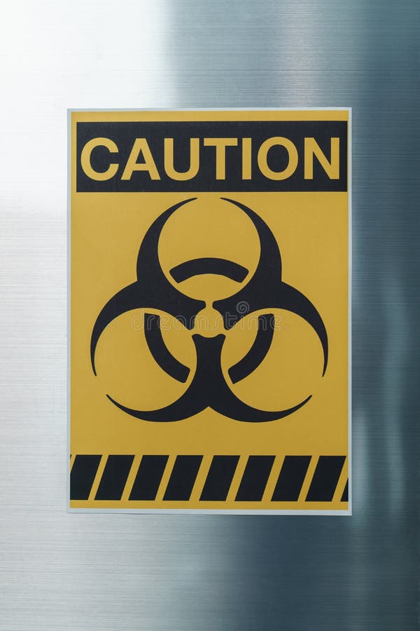 Sign for Biohazard Medical Waste. Arabic Writing Can Read Biohazard ...