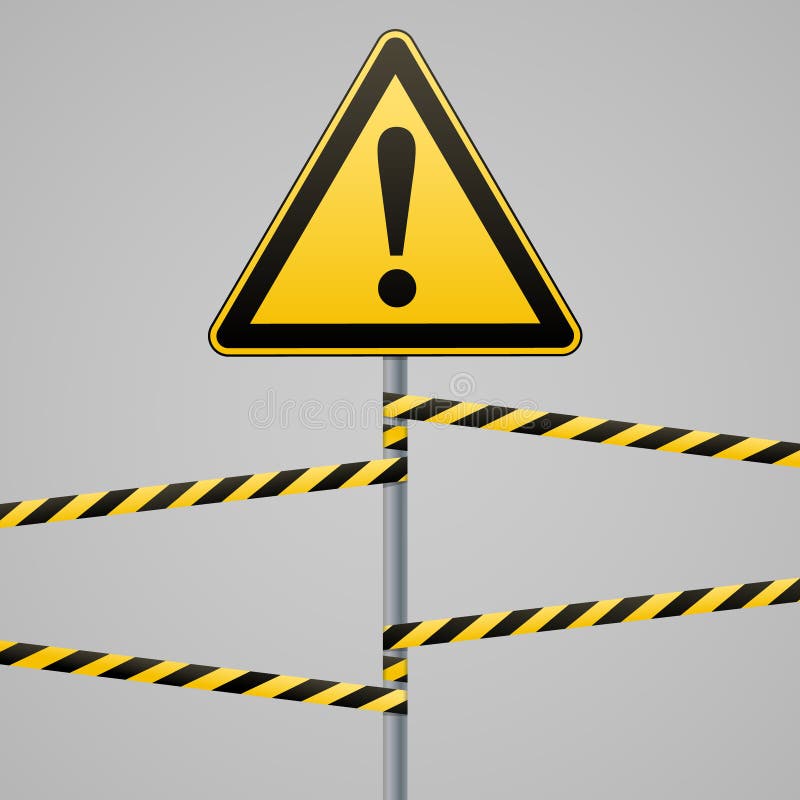 What Type Of Safety Sign Has A Yellow Triangle With A Black Border at ...