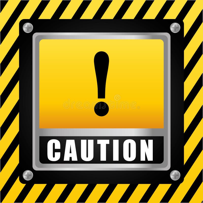 Caution design. stock vector. Illustration of mark, advertising - 58724923