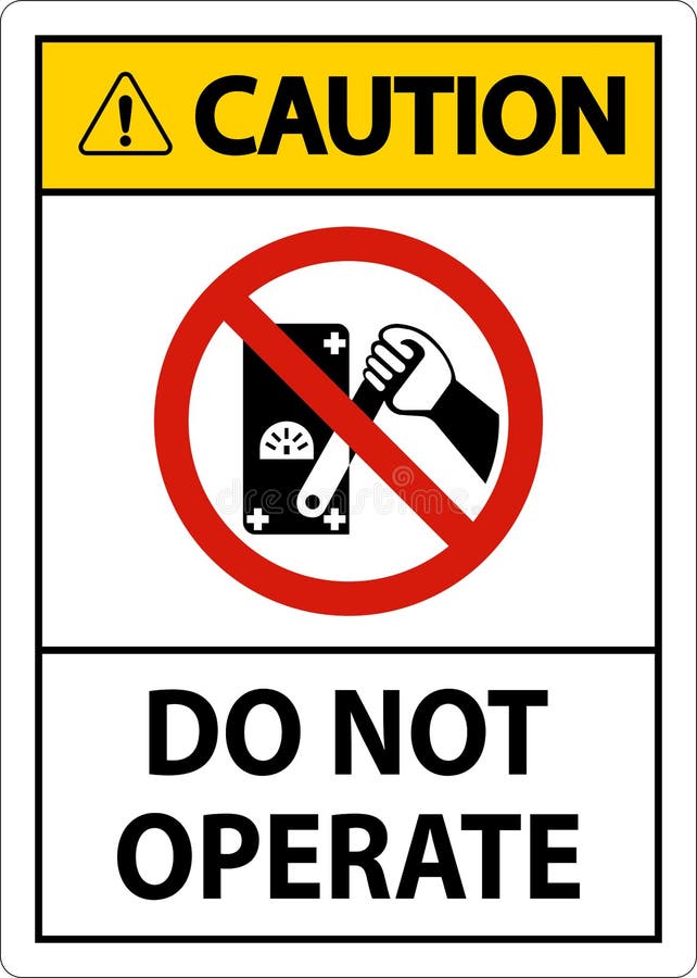 Do Not Operate Icon Stock Illustrations – 411 Do Not Operate Icon Stock ...