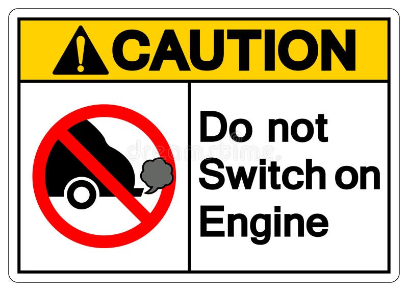 Caution Switch Off when Not in Use Symbol Sign, Vector Illustration ...