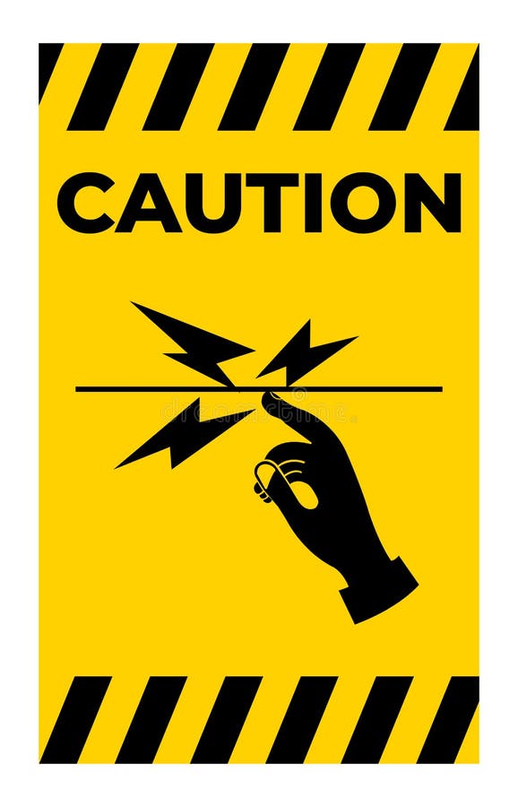 Caution Do Not Touch Symbol Sign Isolate on White Background Stock ...