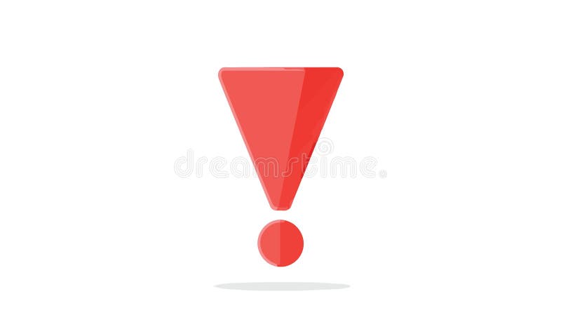 Caution Exclamation Mark Icon Vector Illustration Stock Vector ...