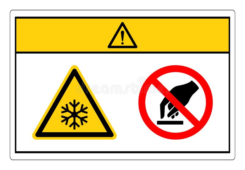 Caution Hot or Cold Surface Symbol Sign, Vector Illustration, Isolate ...