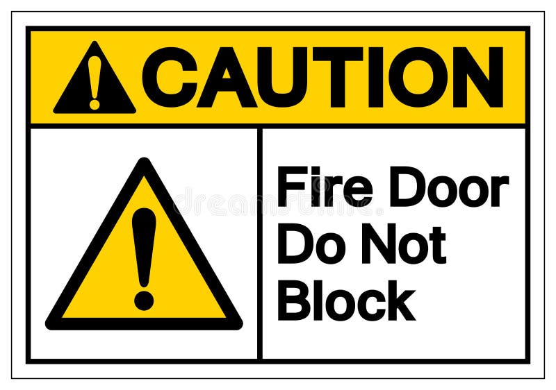 Fire Exit Do Not Block Stock Illustrations – 192 Fire Exit Do Not Block ...